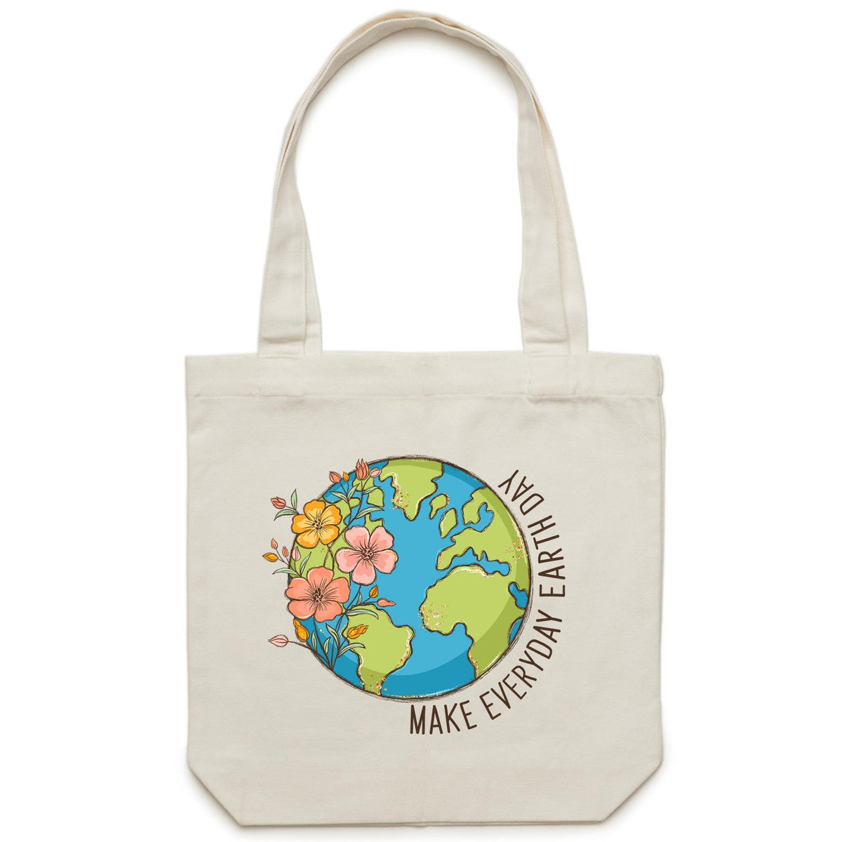 Make everyday earth day - Canvas Tote Bag – Teacher T-shirts Australia