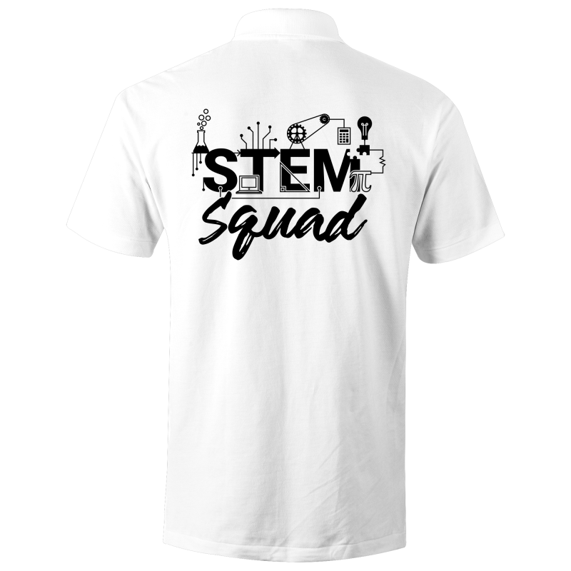 STEM Squad - S/S Polo Shirt (print on back of shirt) – Teacher T-shirts ...