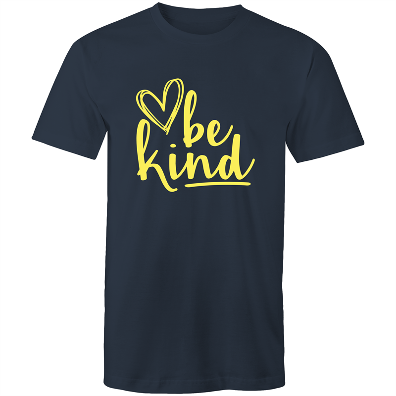 Be kind (yellow print) – Teacher T-shirts Australia